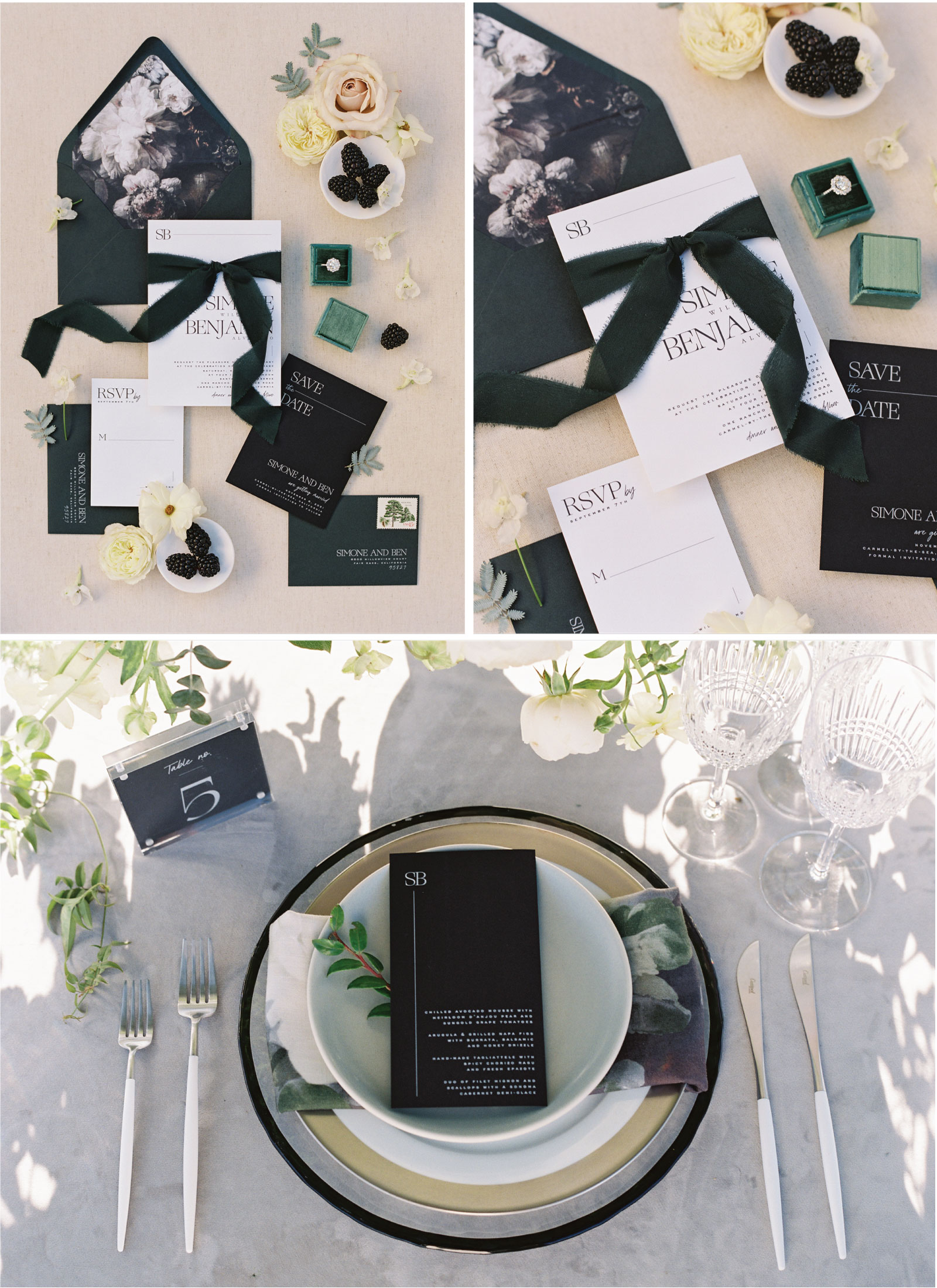 Semi-Custom Invitation Suite Examples | Aerialist Press